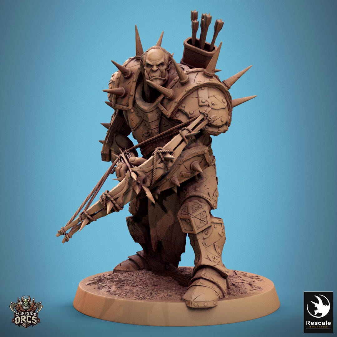 Infantry Orc Ready - Miniature for Dnd, DSA, Pathfinder, RPG Tabletop ...