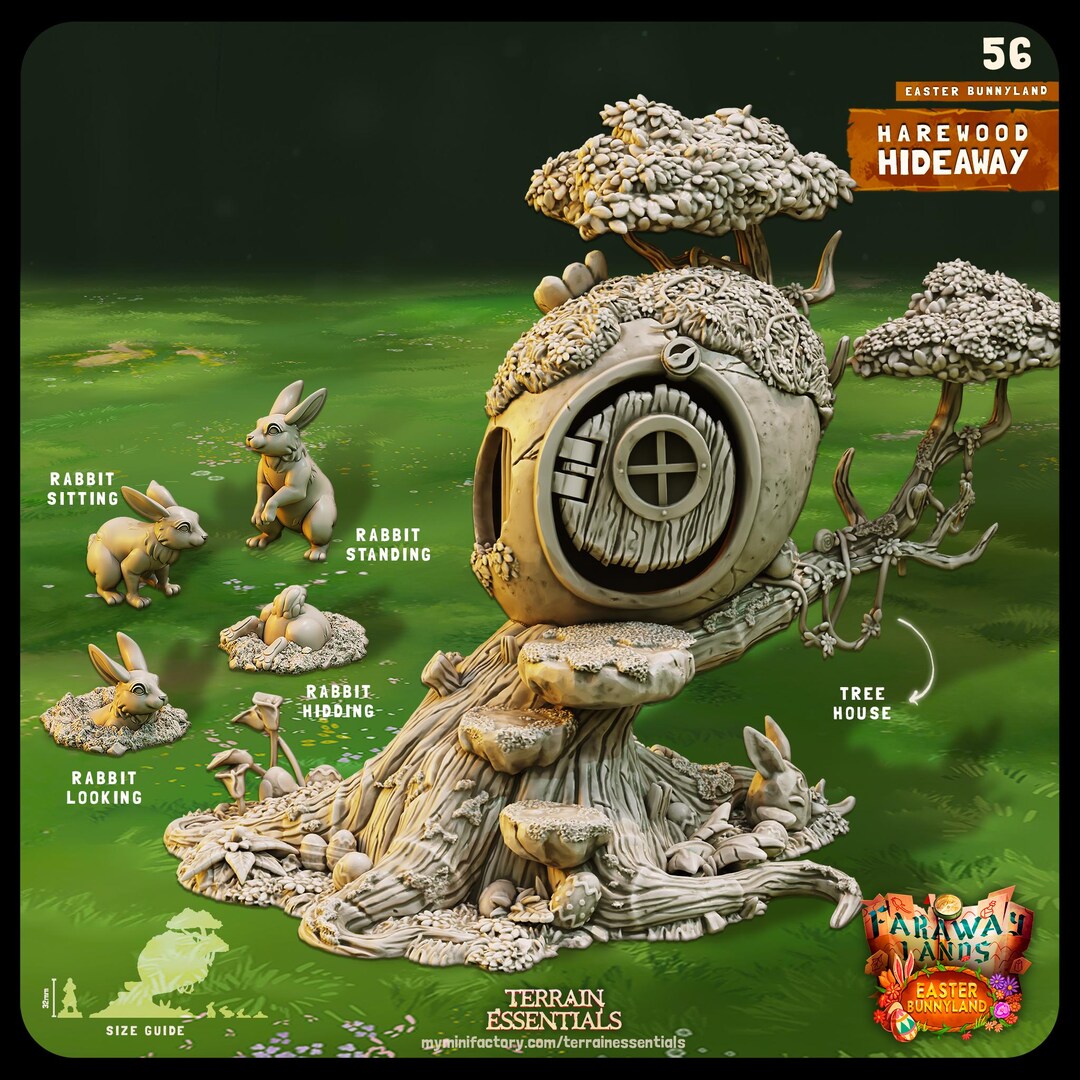 Harewood Hideaway - Miniature for Dnd DSA, Pathfinder, RPG Tabletop ...