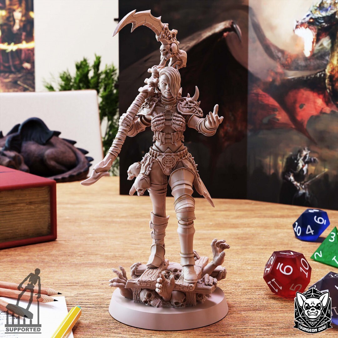 Necromancer Summoner Resin Miniature Tabletop Dnd DSA and RPG Miniature ...