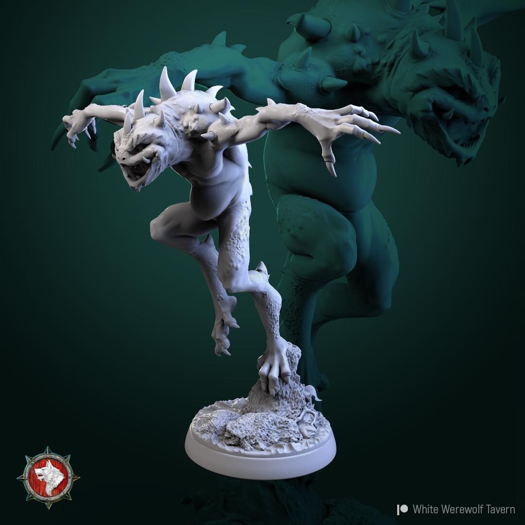Frog Demon, Chaos Creature - Slaad 5 - the Unholy Trinity - White ...