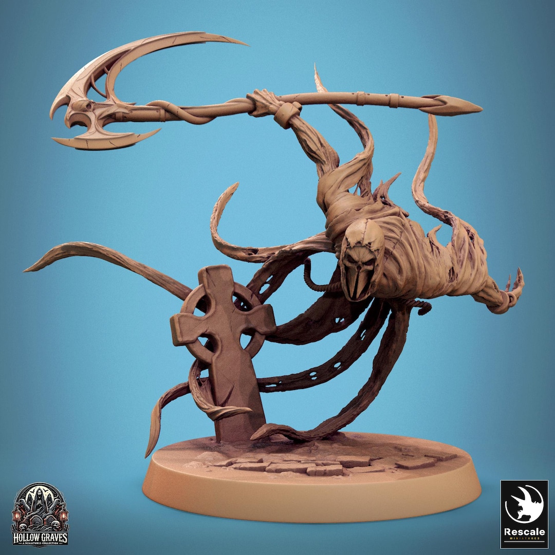 Masked Ghost Charge Heavy Miniature for Dnd, DSA, Pathfinder 28 Mm, 32 ...