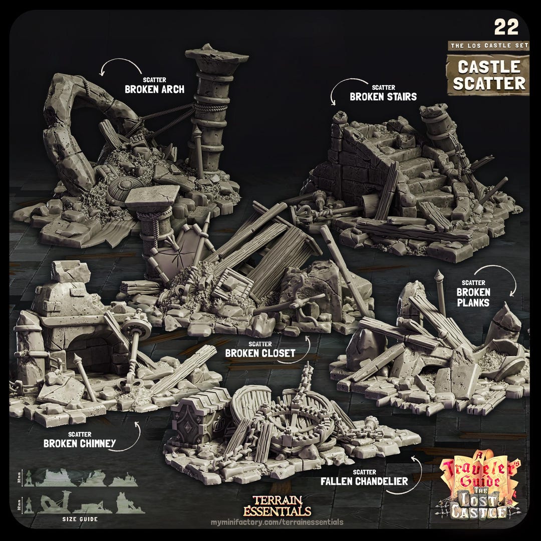Castle Scatter - Miniature for Dnd, DSA, Pathfinder, RPG Tabletop ...