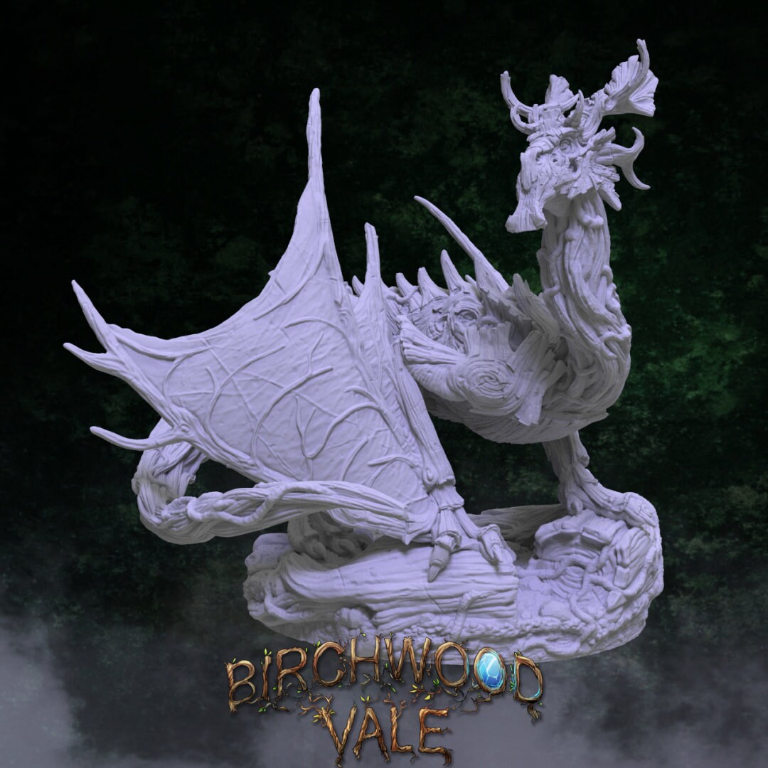 Elder Forest Dragon Very Large Dragon for Dnd E5, DSA, Pathfinder Resin ...