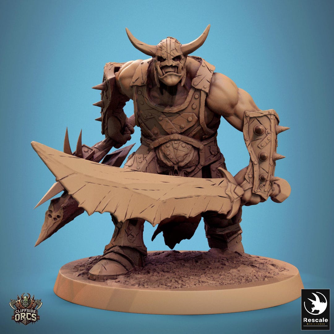 Brutal Orc Walk - Miniature for Dnd, DSA, Pathfinder, RPG Tabletop ...