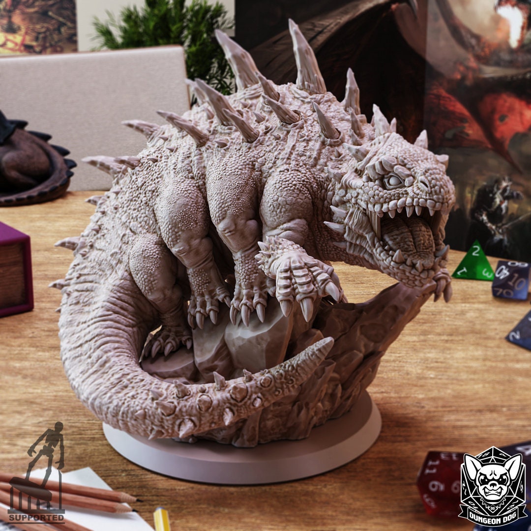 Basilisk - Monstrosity Miniature for Dnd, DSA, Pathfinder, RPG Tabletop ...