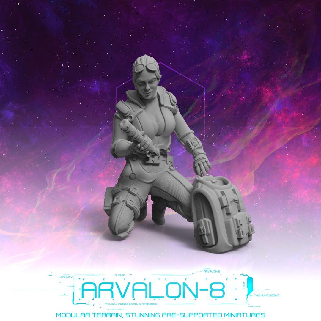 Rayina Hex Sci-fi Miniature for Stargrave, Starfinder 28 Mm, 32 Mm ...