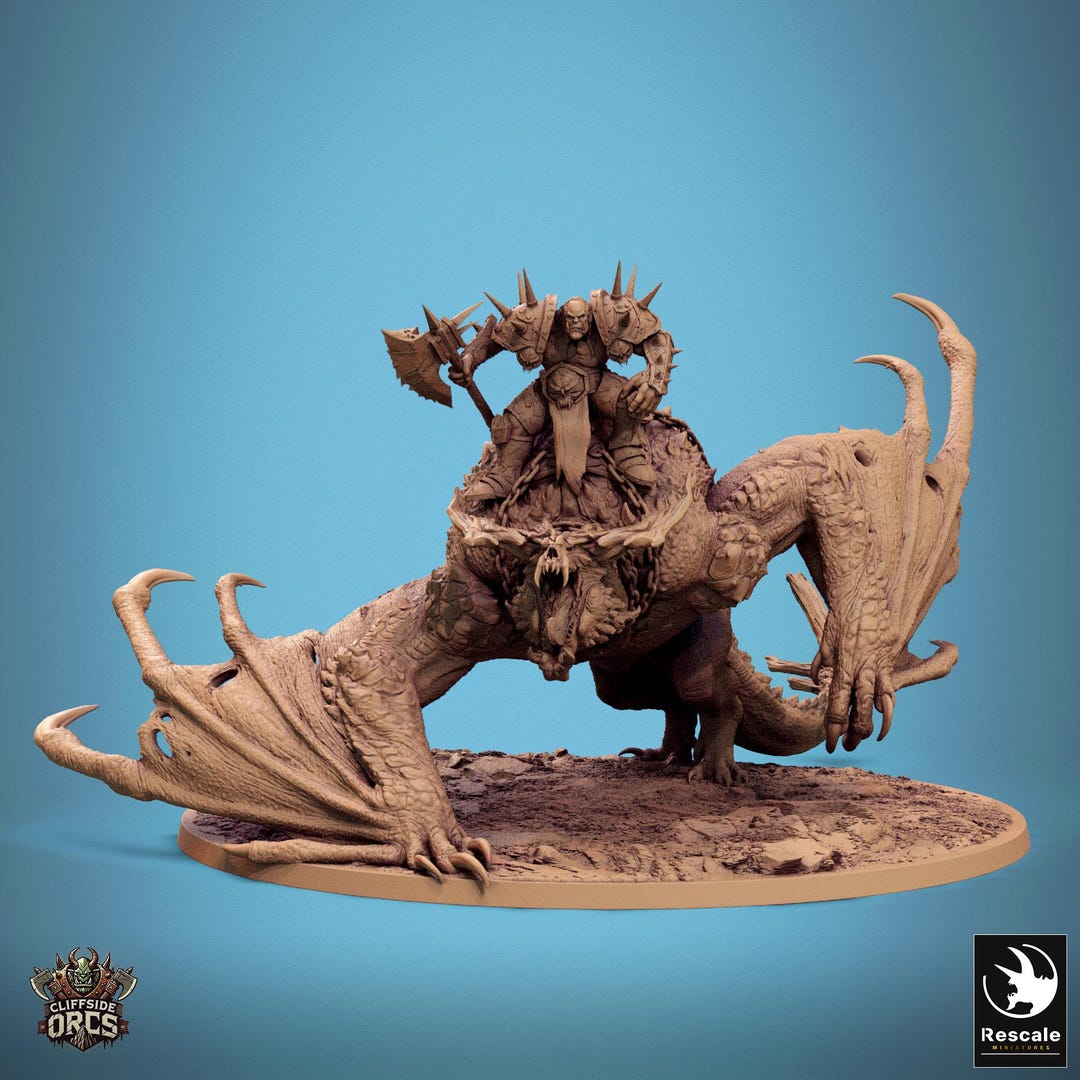 Brutal Wyvern Walk - Mount Dragon Creature Miniature for Dnd, DSA ...