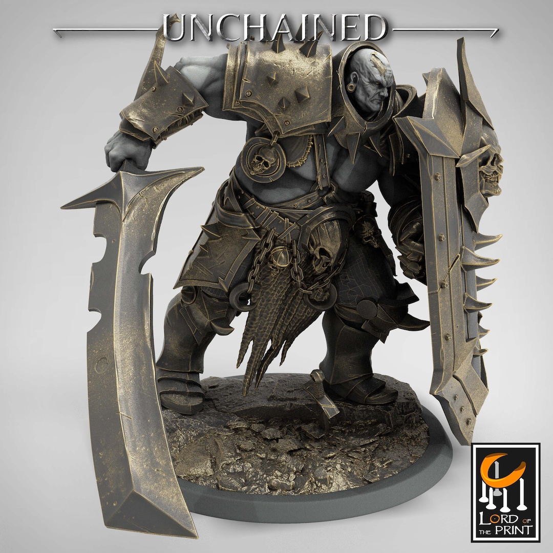 Heavy Soldier Shield Block - Miniature for Dnd, DSA, Pathfinder - Resin ...