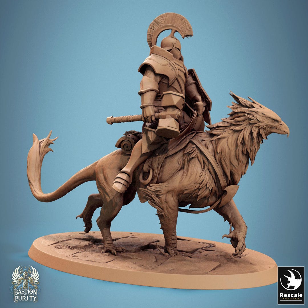 Gryph Walk Miniature for Dnd, DSA, Pathfinder 28 Mm, 32 Mm, Resin ...