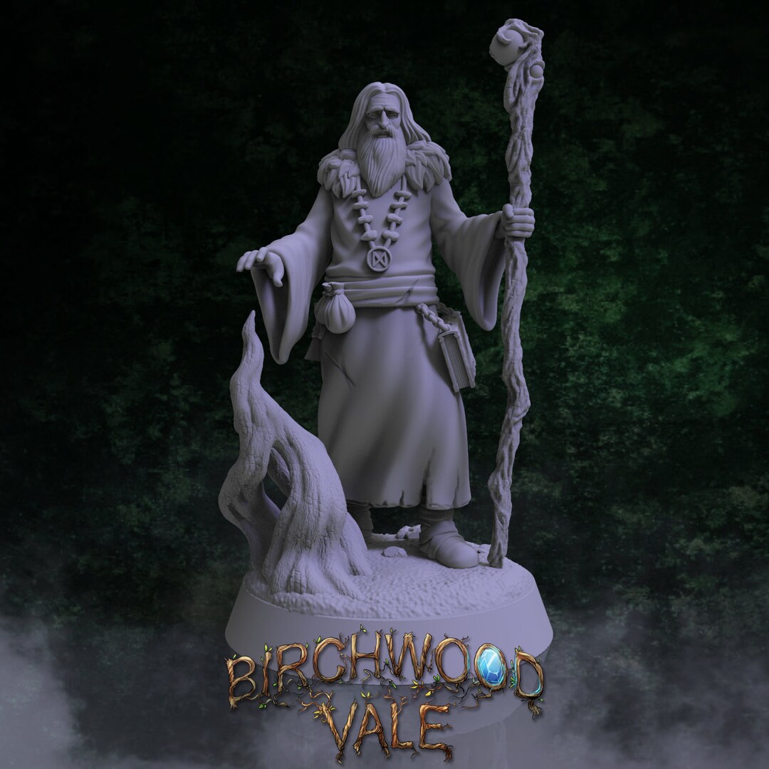 Mage Pallandoe - Miniature for Dnd, DSA, Pathfinder - 28 Mm, 32 Mm ...