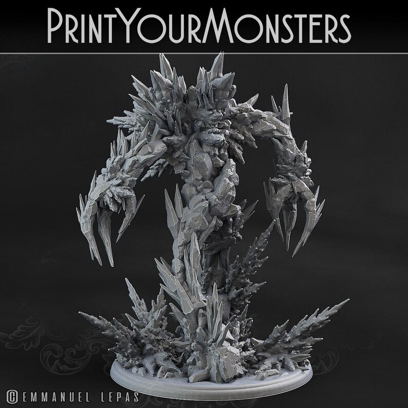 Ice Golem, Ice Construct - Rimethorn Golem 2 - Frost Pack - Print Your ...