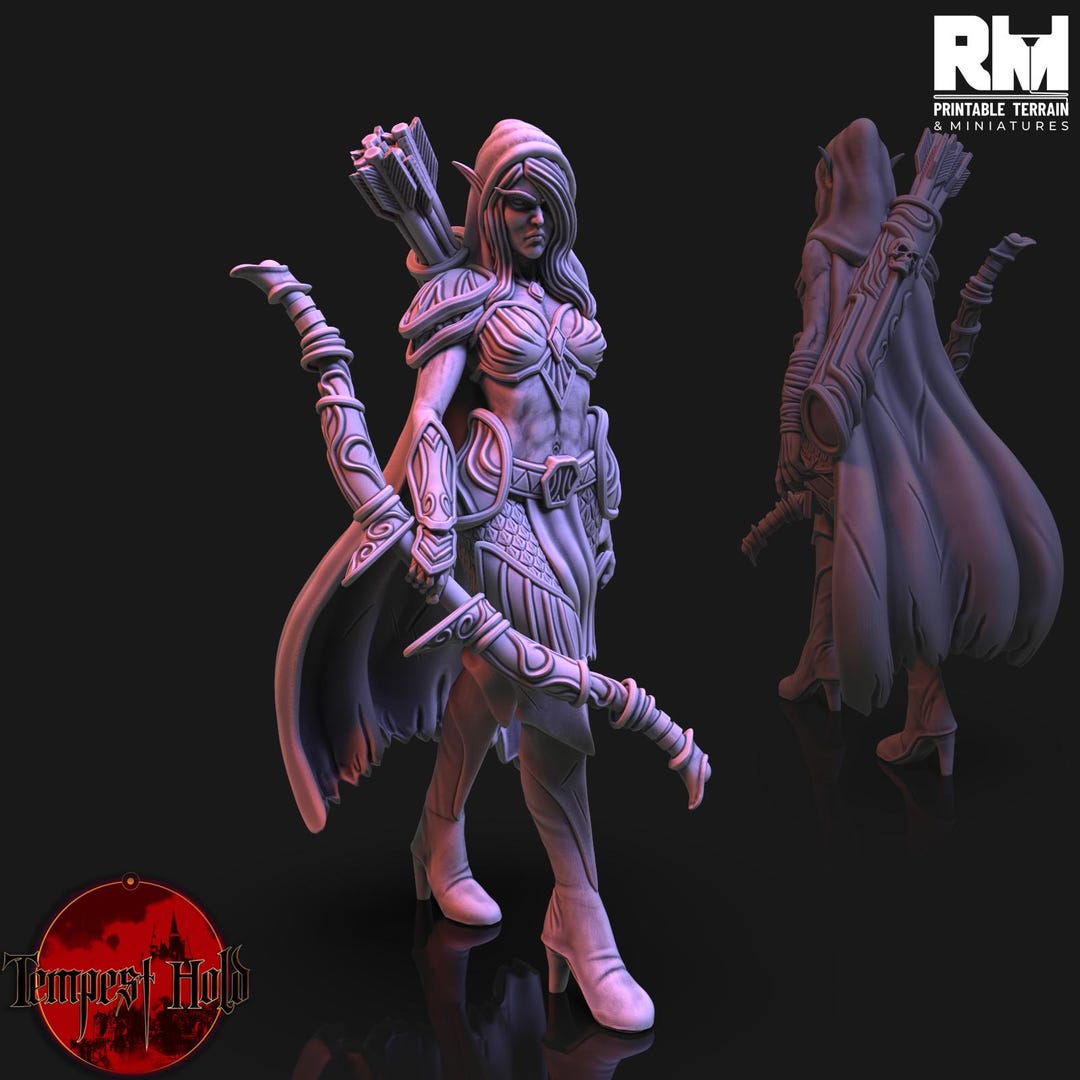 Vampire Ranger Miniature for Dnd, DSA, Pathfinder 28 Mm, 32 Mm Resin ...