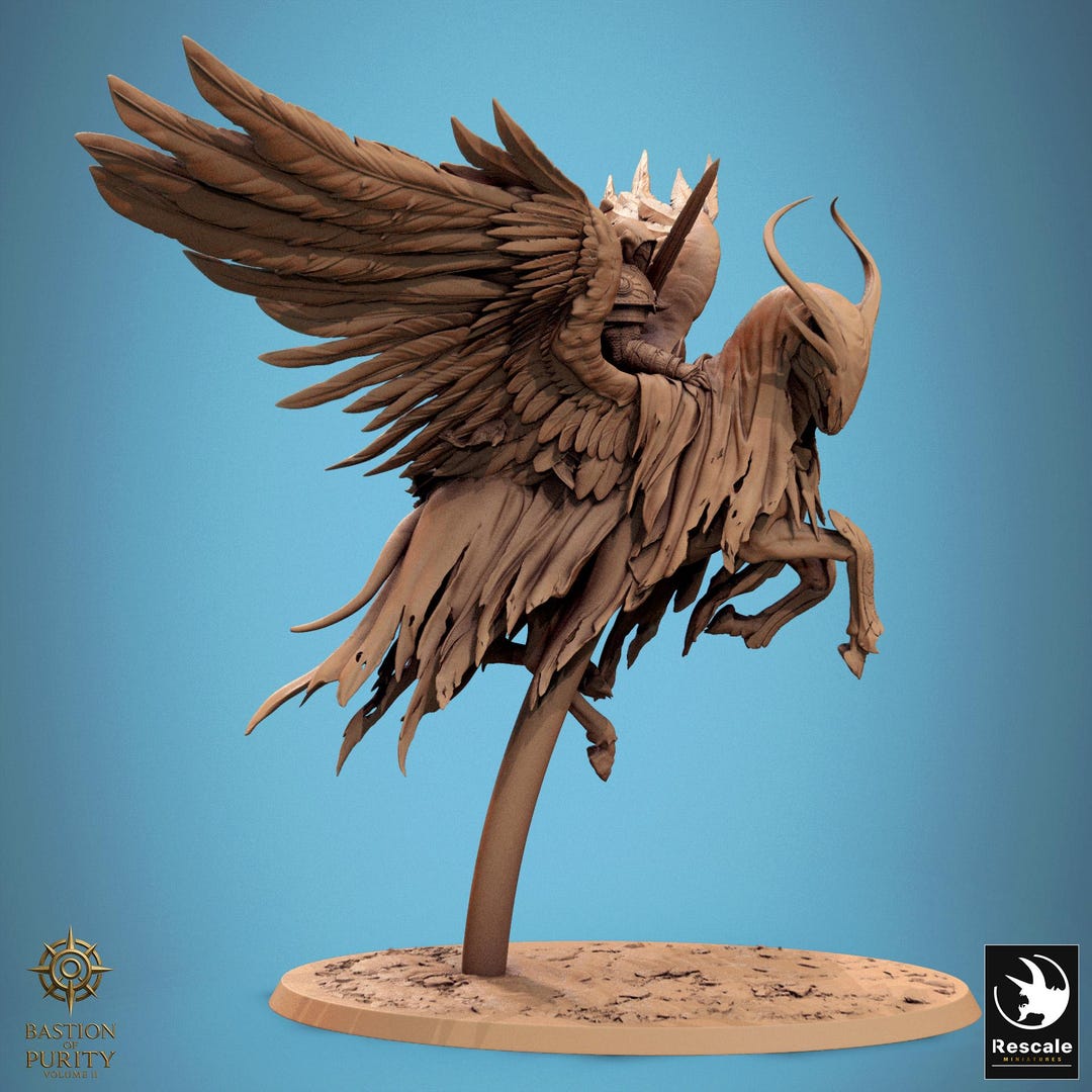 Sky Sentinel Fly A – Human Cavalier Miniature for Dnd, DSA, Pathfinder ...