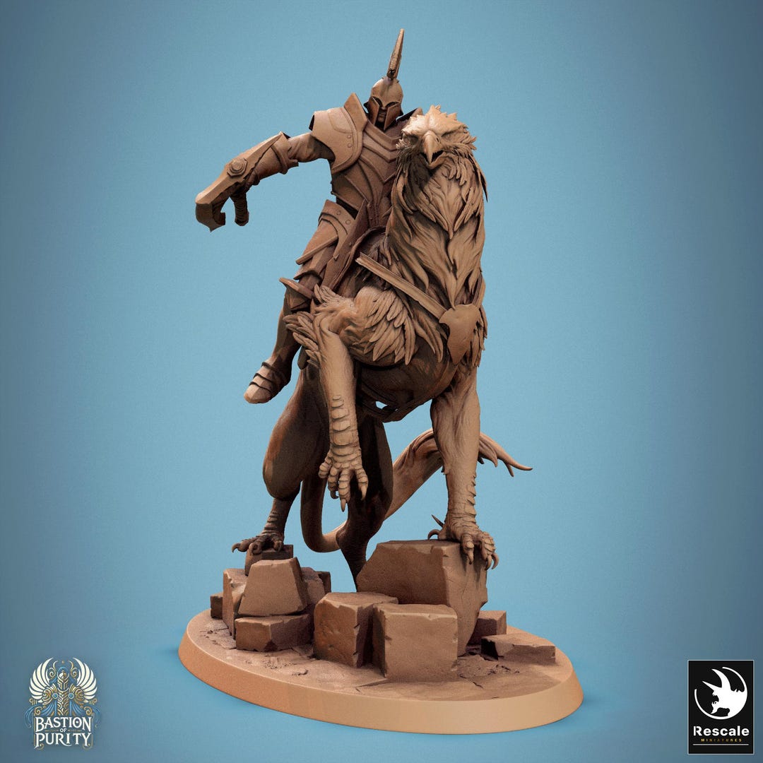 Gryph Stance A Miniature for Dnd, DSA, Pathfinder 28 Mm, 32 Mm, Resin ...