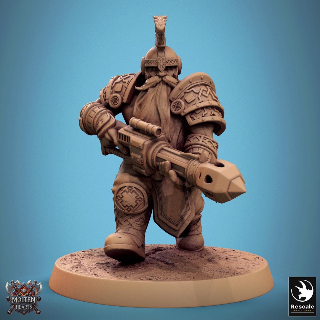 Dwarf Warrior - Miniature for Dnd, DSA, Pathfinder, RPG Tabletop Figure ...