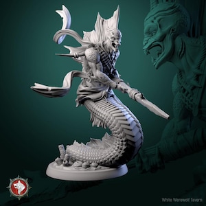 Merfolk Bundle Miniature for Dnd, DSA, Pathfinder 28 Mm, 32 Mm, 75 Mm ...