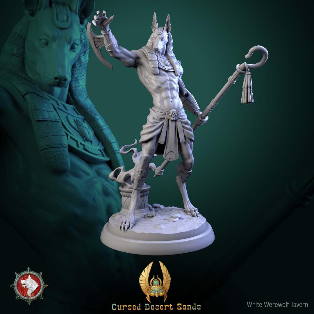 Anhotek, Jackal of the Black Gate - Human Miniature for Dnd, DSA ...