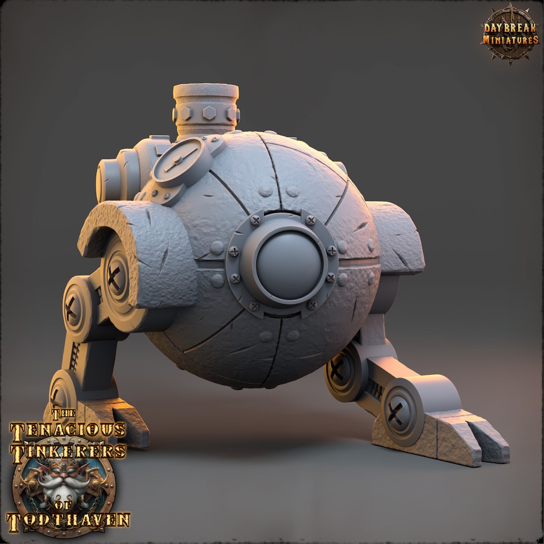 Steam Walker 2 Miniature for Dnd, DSA, Pathfinder 28 Mm, 32 Mm, Resin ...