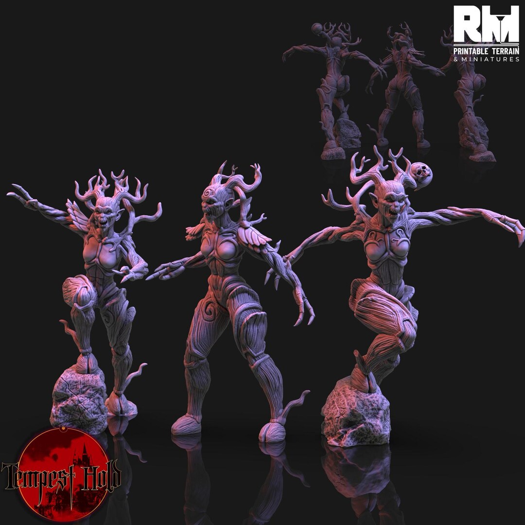 Dryads Miniature for Dnd, DSA, Pathfinder 28 Mm, 32 Mm Resin Figures ...