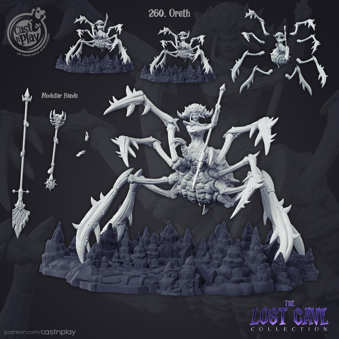 Oreth - Drider Miniature for Dnd, DSA, Pathfinder, Tabletop RPG ...