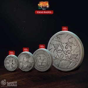 DnD、DSA、Pathfinder、RPG テーブルトップ地形用クリスマス ベース - Holiday Horde - Cast n ...
