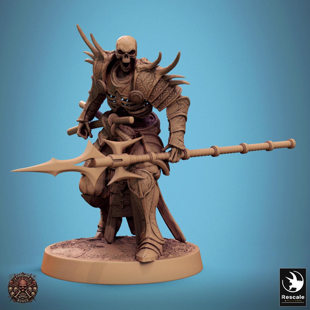 Oriental Skeleton Speartaunt - Miniature for Dnd, DSA, Pathfinder ...