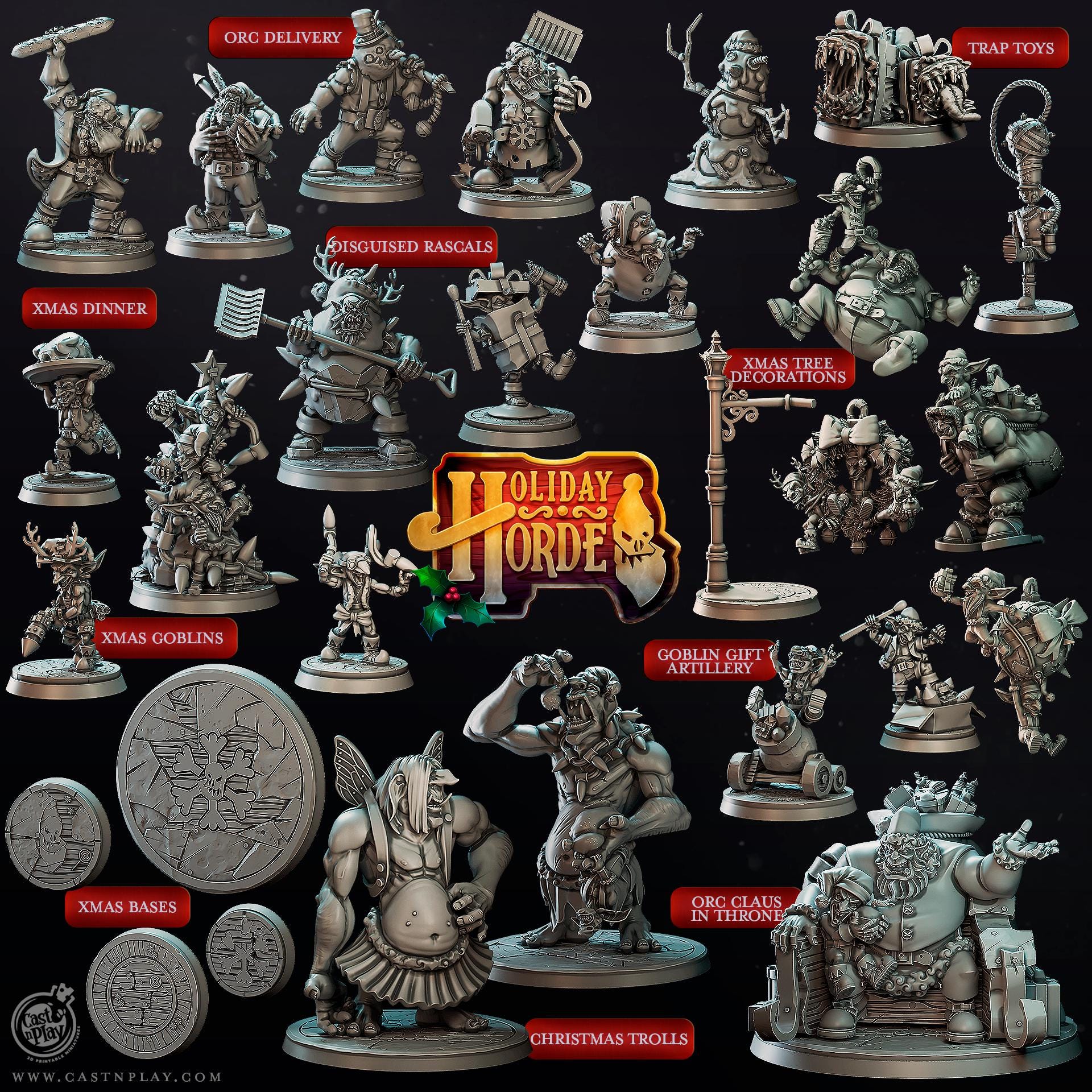 Goblin Tree Decorations - Miniature for Dnd, DSA, Pathfinder - 28 Mm ...