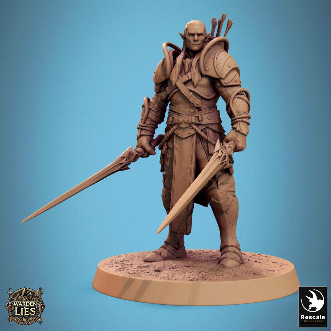 Moon Elf Sentinel Stand - Miniature for Dnd, DSA, Pathfinder, RPG ...