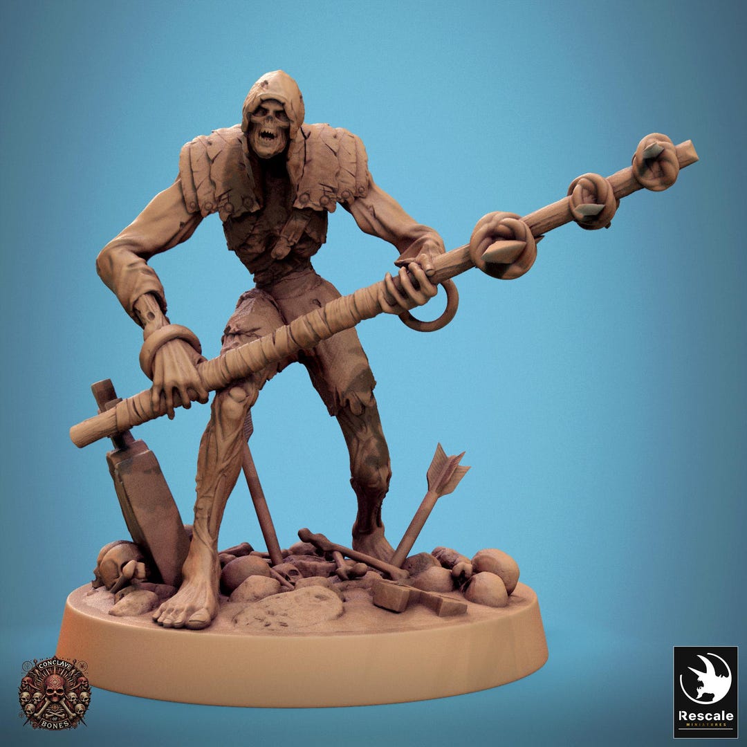 Zombie Guard - Miniature for Dnd, DSA, Pathfinder - 28 Mm, 32 Mm, Resin ...