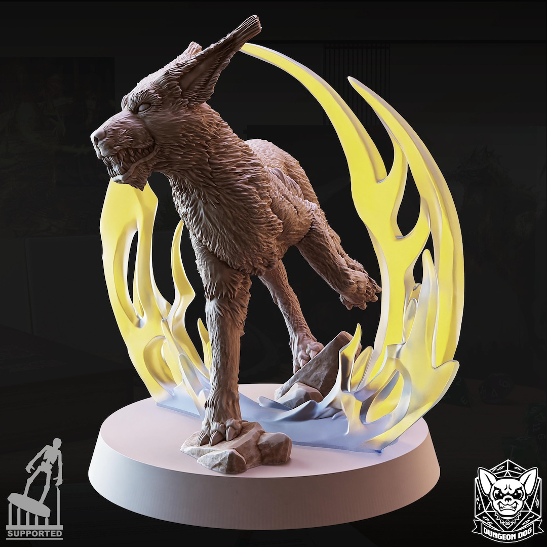 Blink-dog-b - Miniature for Dnd, DSA, Pathfinder, RPG Tabletop Figure ...