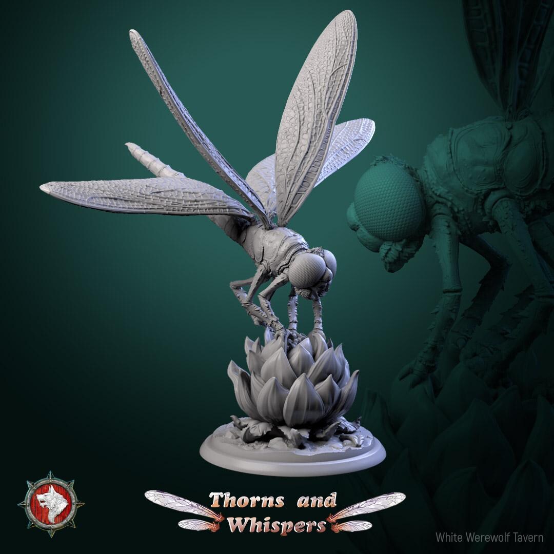 Dragonfly 5 - Miniature for Dnd, DSA, Pathfinder - Figures With Base ...