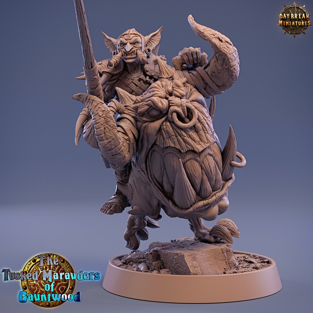 Goblin - Krimli Smite on Head Runner - Mini for Dnd, DSA, Pathfinder ...