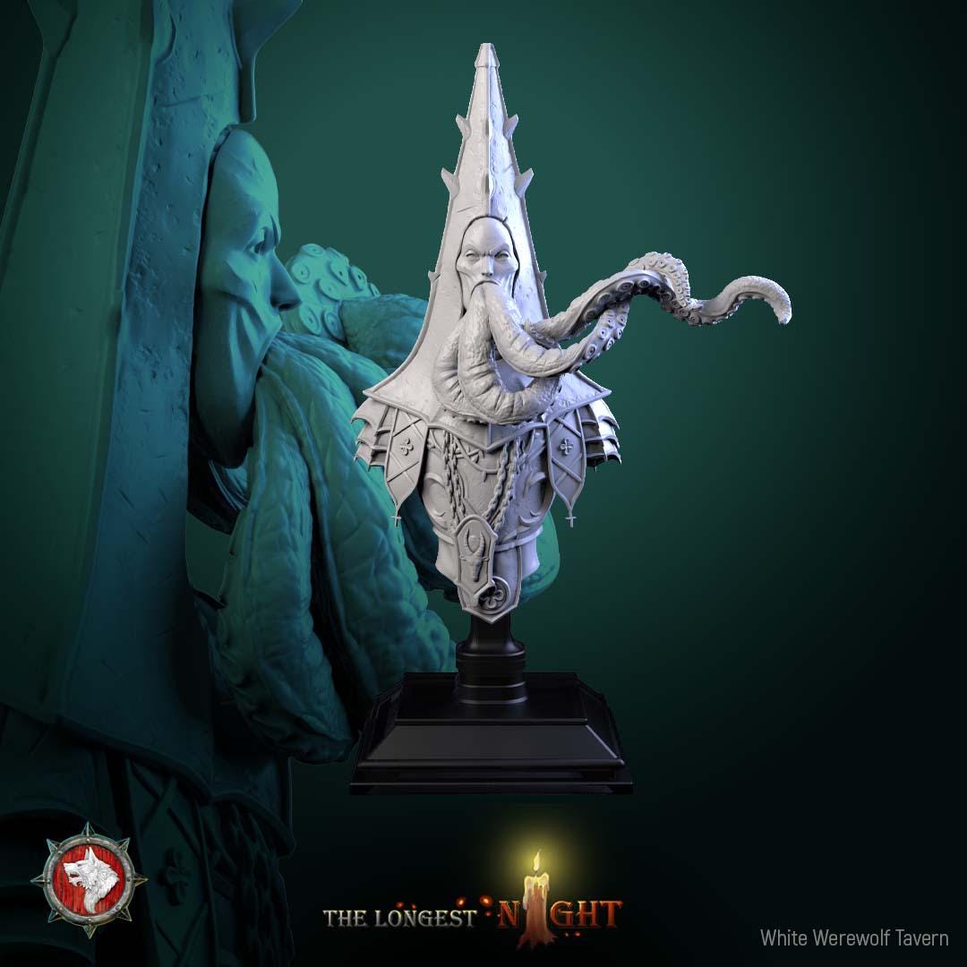 Cursed Priest Bust Mit Base - the Longest Night - White Werewolf Tavern ...