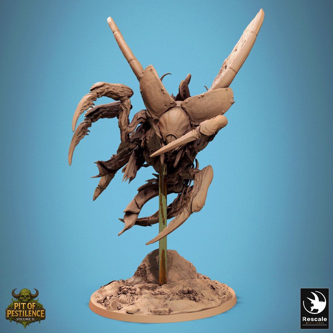 Demon on Insectoid - Scarab Host Fly Jump Miniature for Dnd, DSA ...