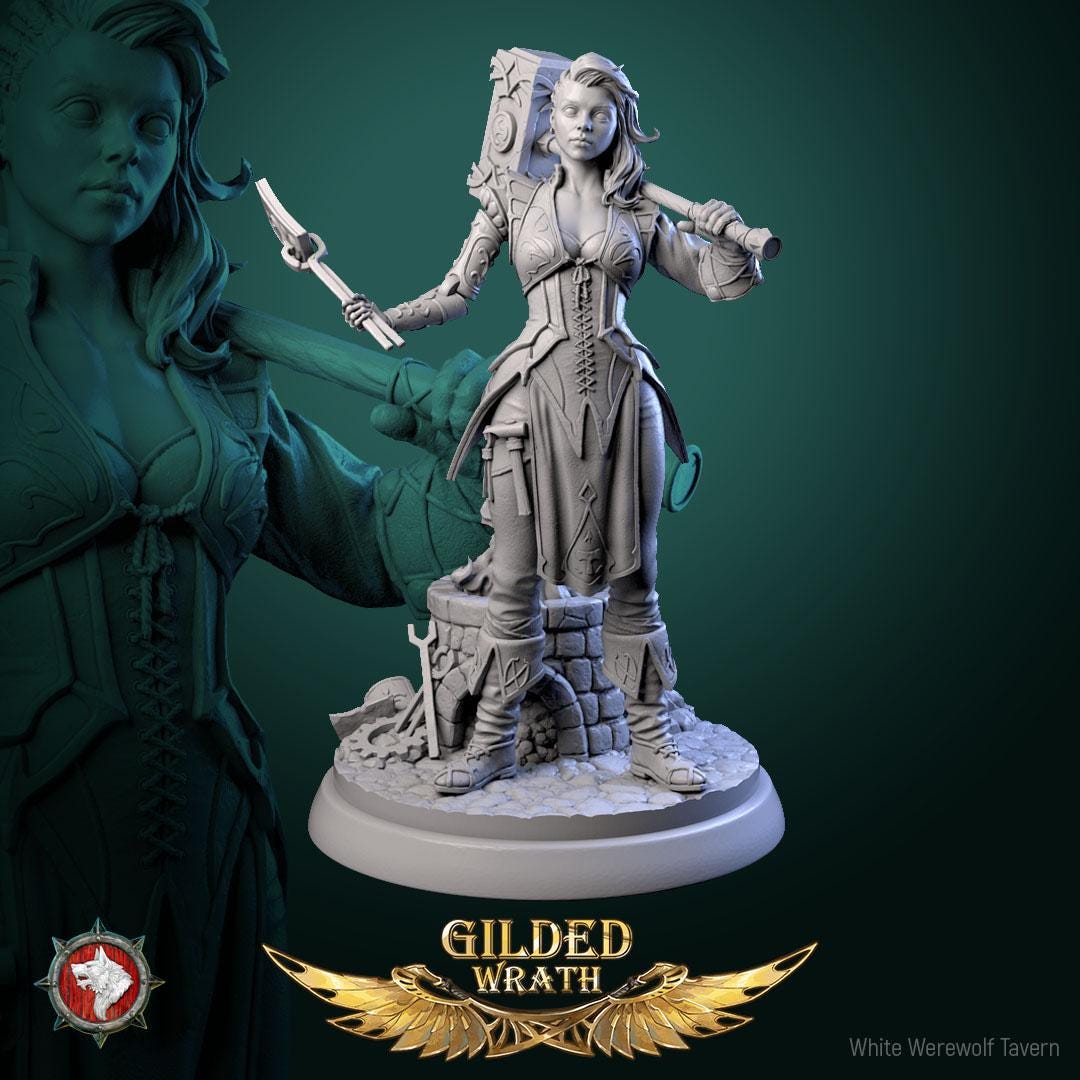Myra Forgeheart - Miniature for Dnd, DSA, Pathfinder - Figures With ...
