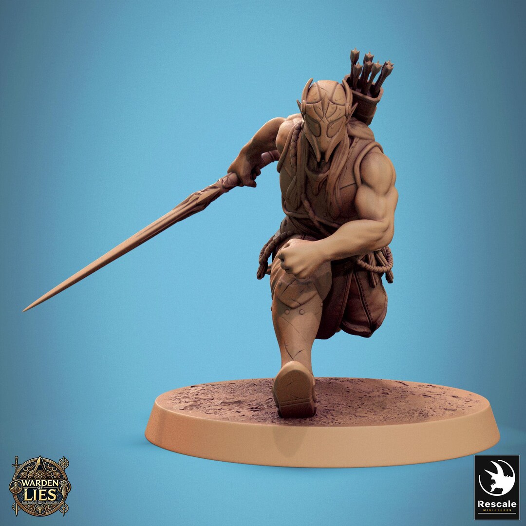 Moon Elf Sentinel Run - Miniature for Dnd, DSA, Pathfinder, RPG ...