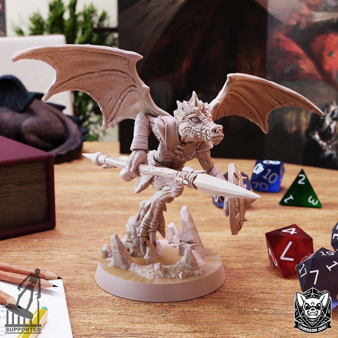 Kobold Winged A - Miniature for Dnd, DSA, Pathfinder, RPG Tabletop ...