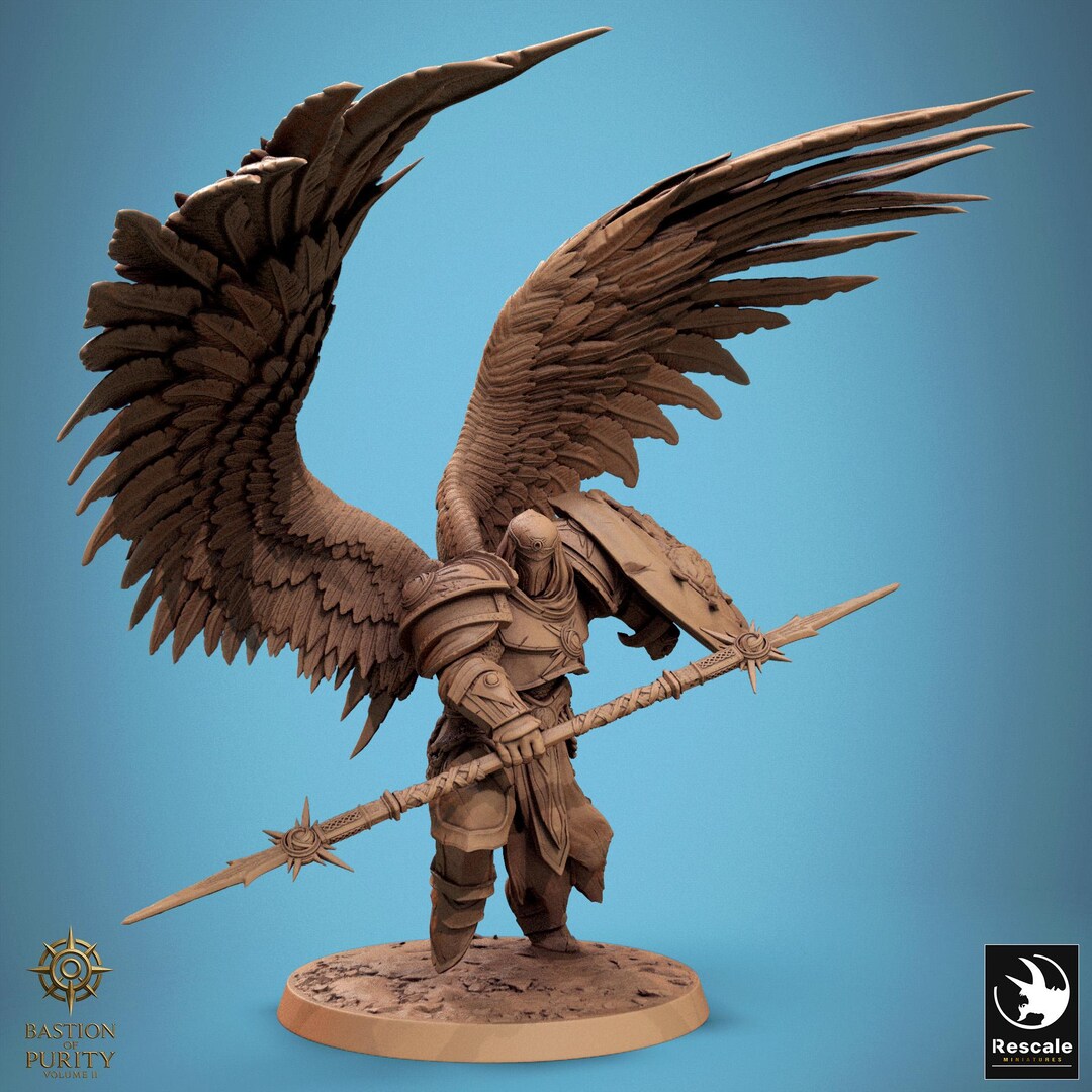 Ascended Legion Charge – Celestial Paladin Miniature for Dnd, DSA ...