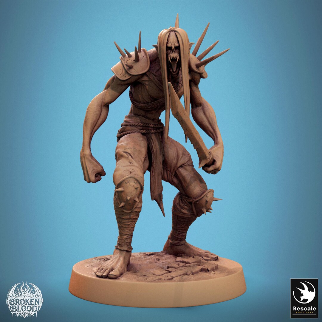 Ghoul Ravager Stand Miniature for Dnd, DSA, Pathfinder 28 Mm, 32 Mm ...