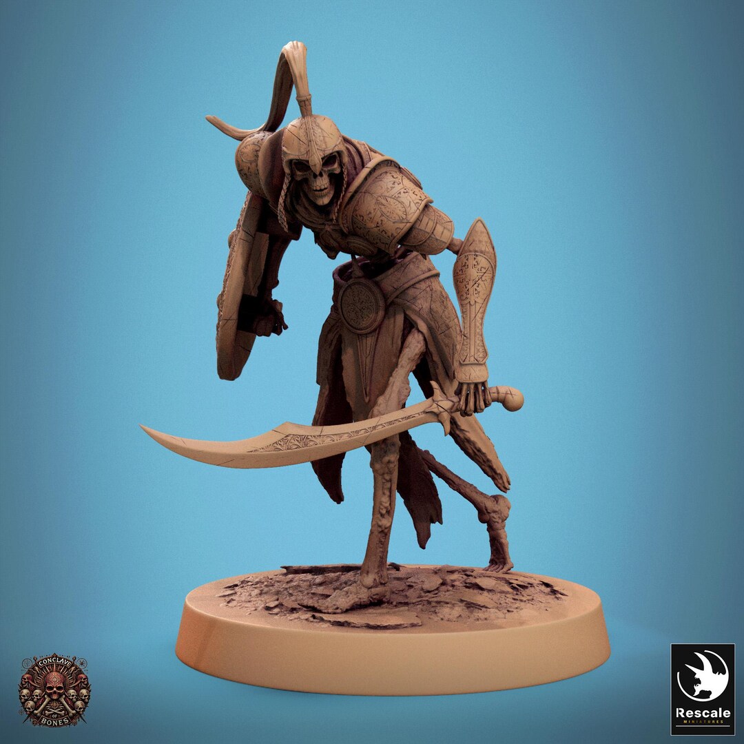 Persian Skeleton Guard Walk A - Miniature for Dnd, DSA, Pathfinder ...