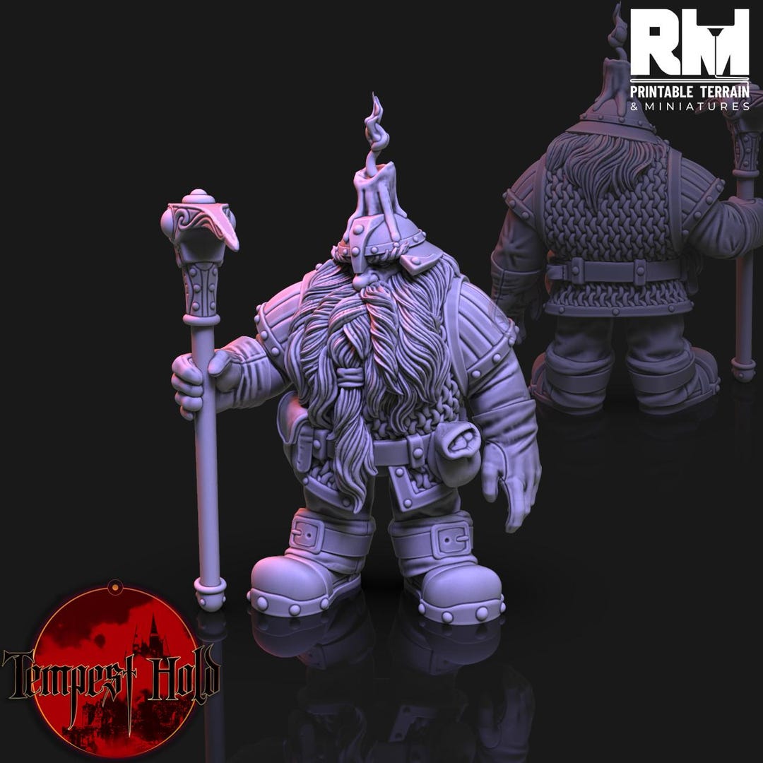 Mallakson Miner Miniature for Dnd, DSA, Pathfinder 28 Mm, 32 Mm Resin ...