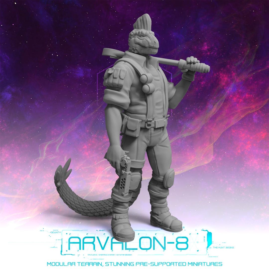 Grask - Sci-fi Miniature for Stargrave, Starfinder - Crew 12-3 ...
