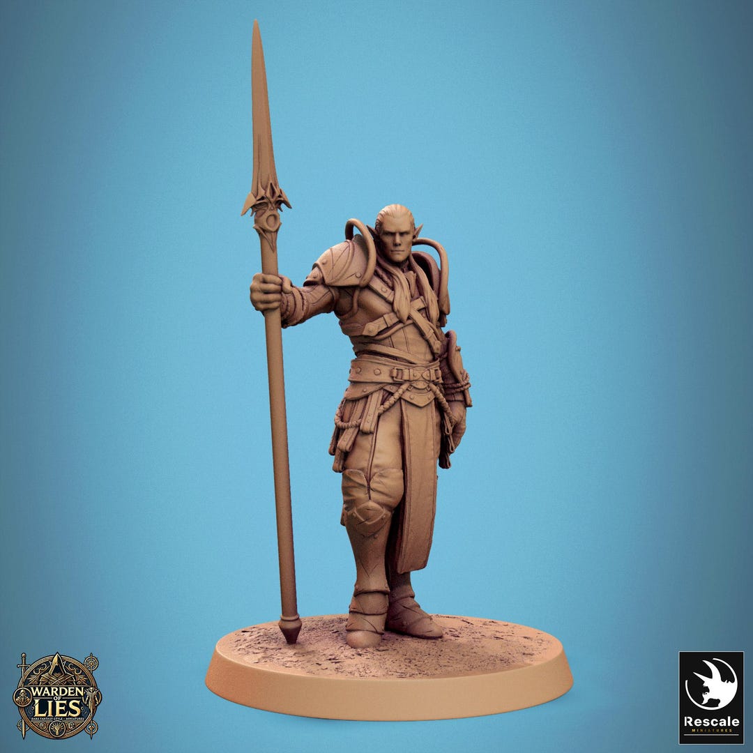 Moon Elf Sentinel Stand - Miniature for Dnd, DSA, Pathfinder, RPG ...