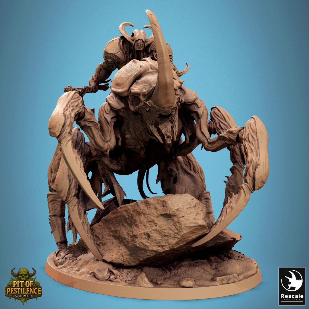 Demon on Insectoid - Scarab Host Guard Miniature for Dnd, DSA ...