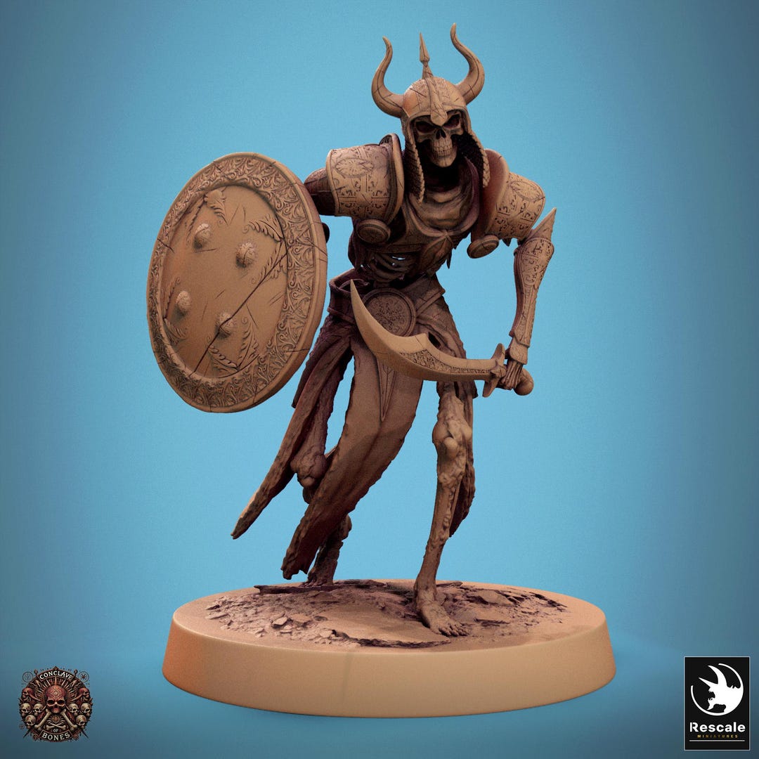 Persian Skeleton Guard Walk D - Miniature for Dnd, DSA, Pathfinder ...