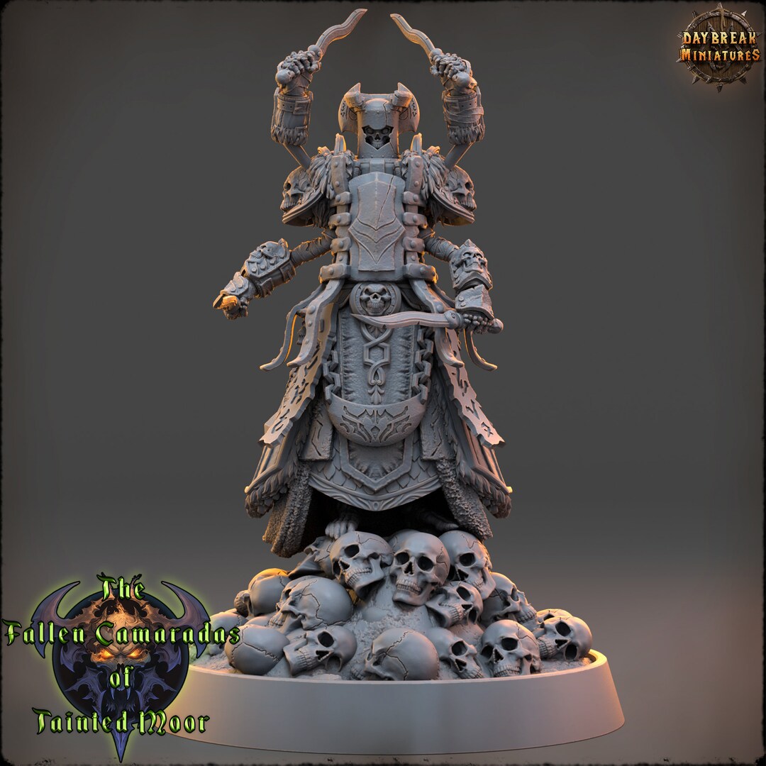 The Wither Monk Miniatur Für Dnd, DSA, Pathfinder 28mm, 32mm, Resin ...