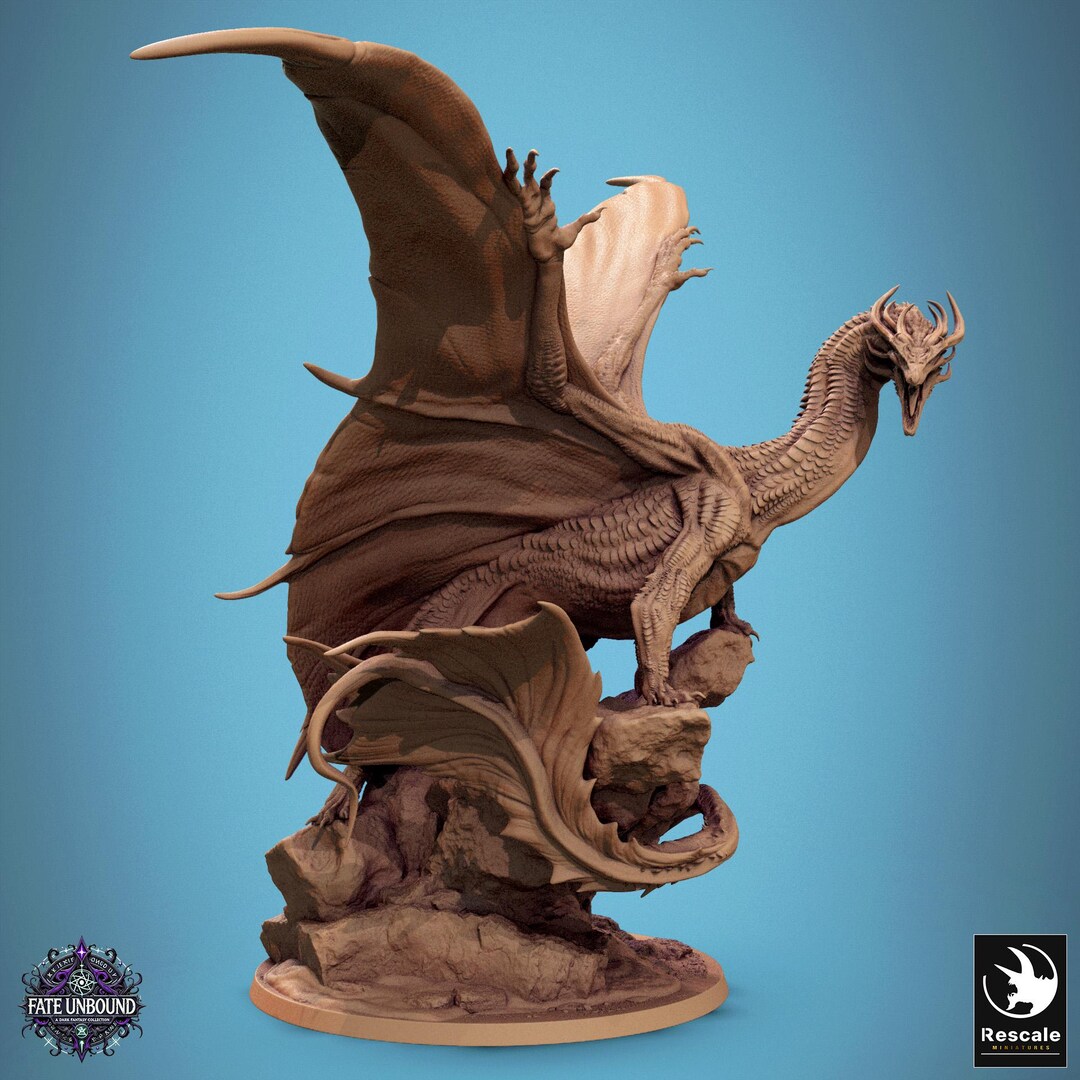 Copper Dragon - Miniature for Dnd, DSA, Pathfinder, RPG Tabletop Figure ...