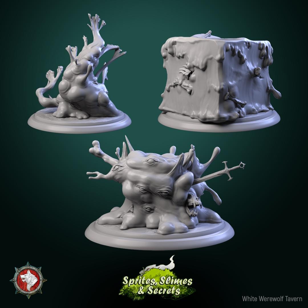 Jelly - Ooze Slime Trap Miniature for Dnd, DSA, Pathfinder, Tabletop ...