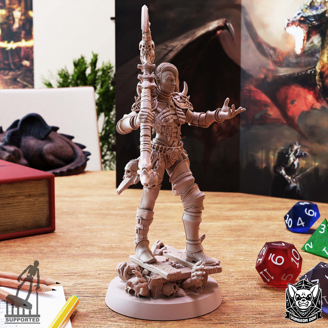 Necromancer Summoner Miniature for Dnd, DSA, Pathfinder 28 Mm, 32 Mm ...