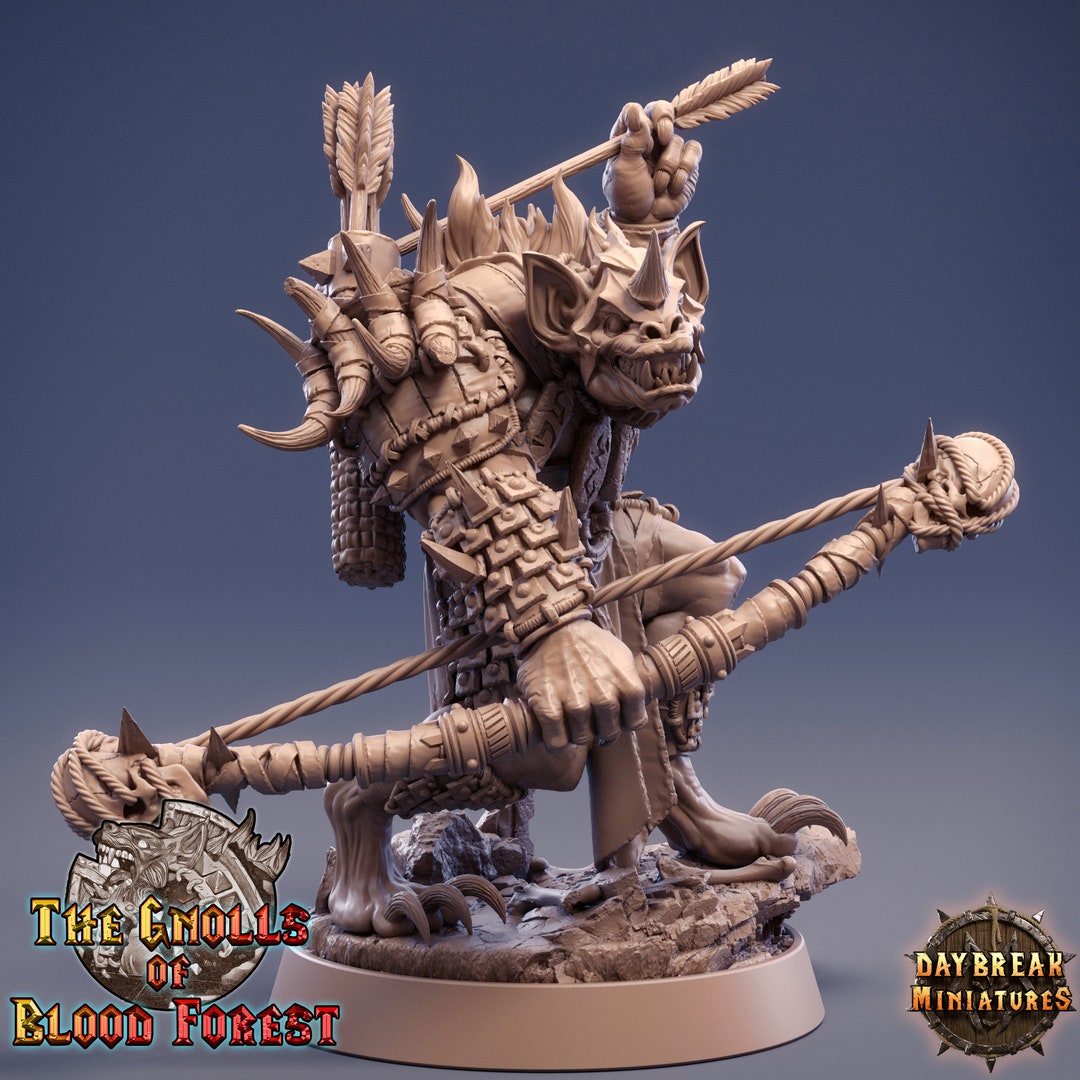 Corm Carcass Tabletop Dnd Miniature 28 Mm, 32 Mm With Matching Base Gnoll the Gnolls of Blood ...